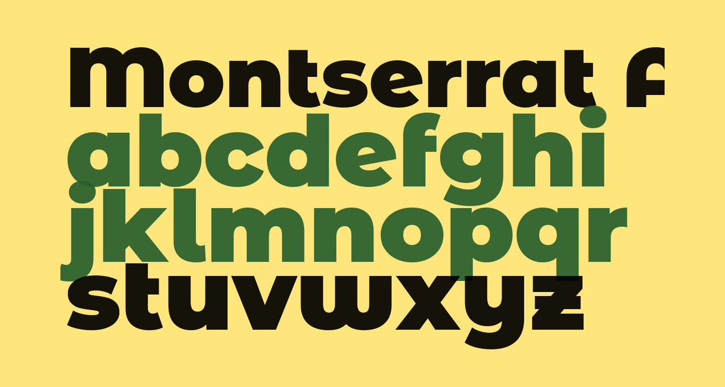 Montserrat Alternates Black free Font - What Font Is