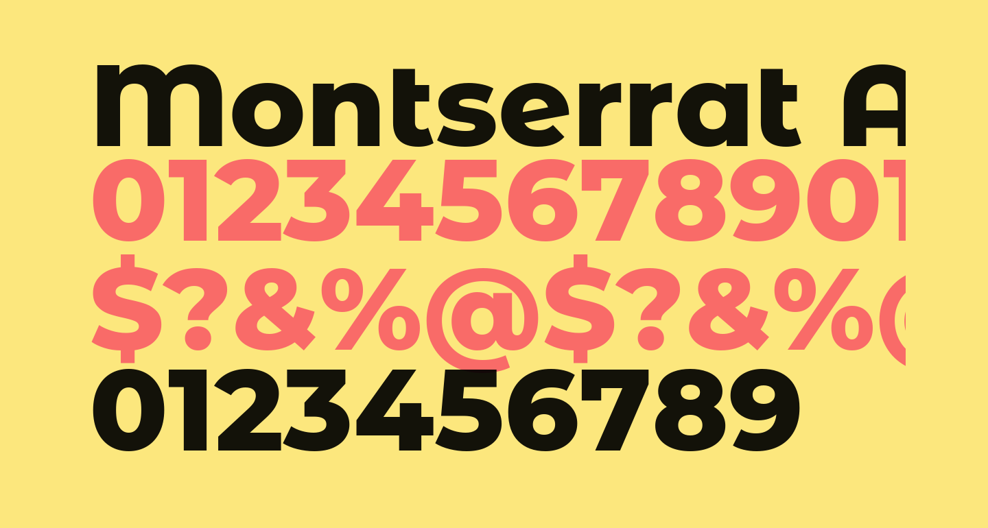 Montserrat Alternates ExtraBold free Font - What Font Is