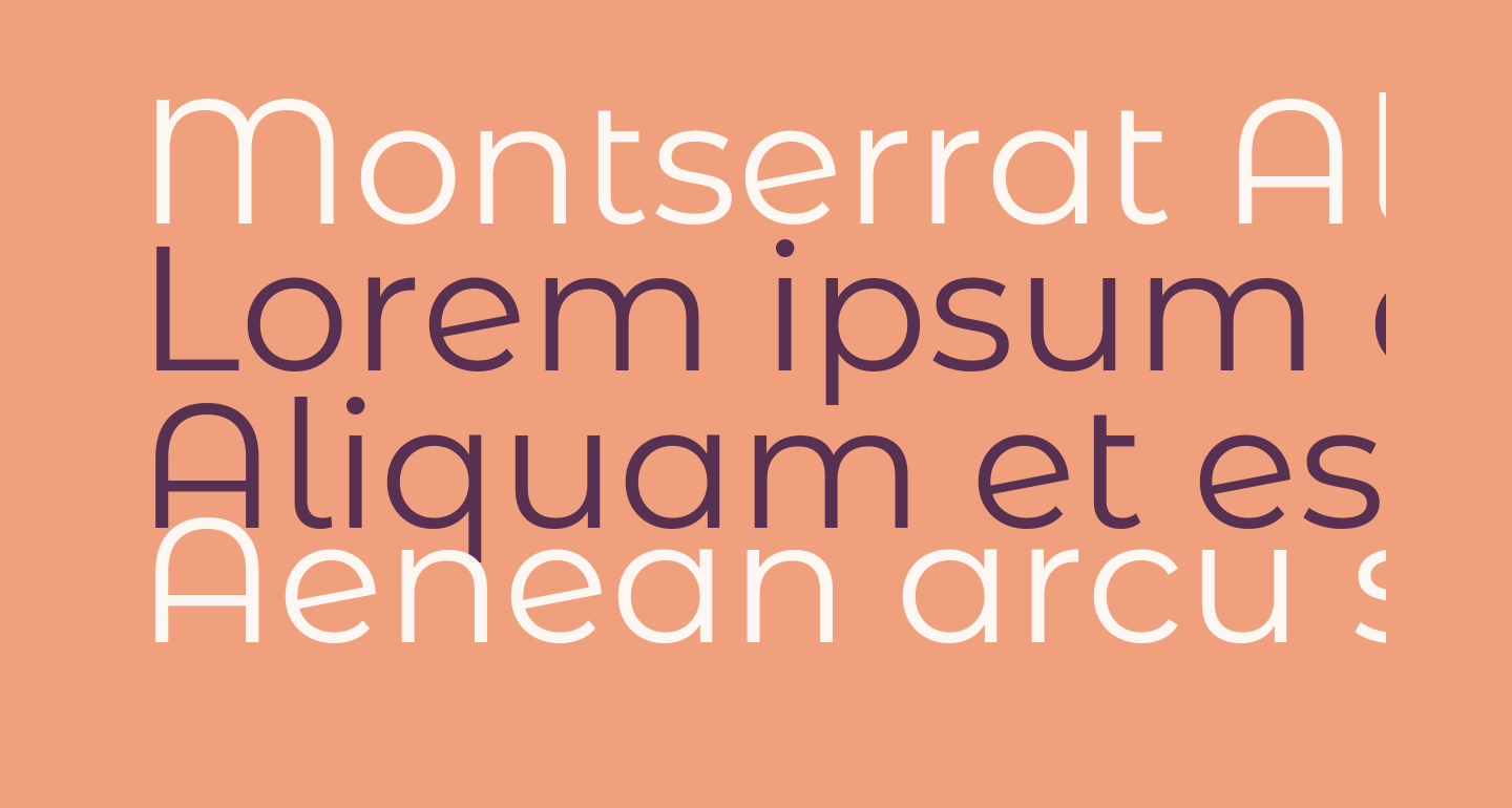 Montserrat Alternates Regular free Font - What Font Is