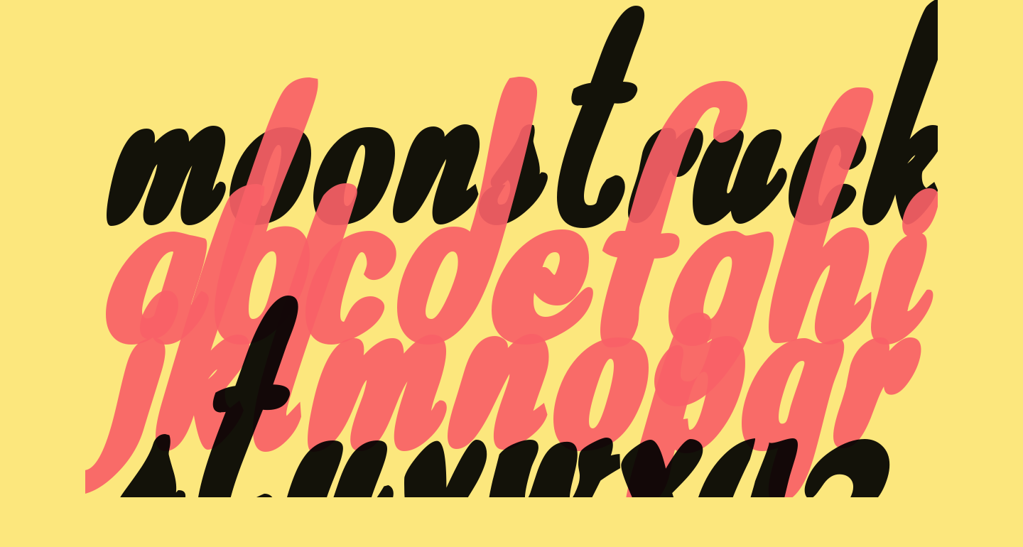 Moonstruck free Font - What Font Is