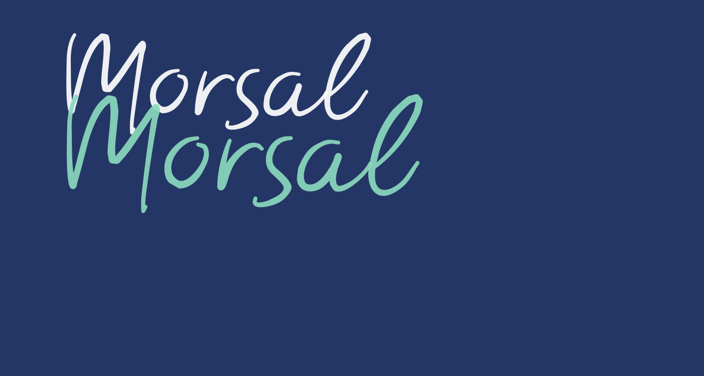 Morsal free Font - What Font Is
