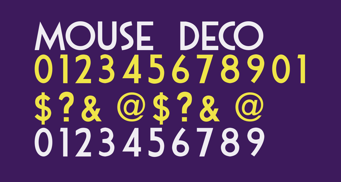 Mouse Deco free Font - What Font Is