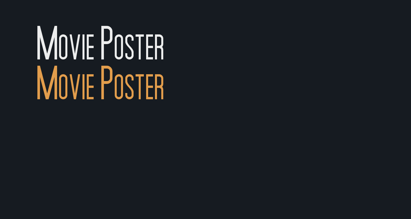 Movie Poster free Font - What Font Is