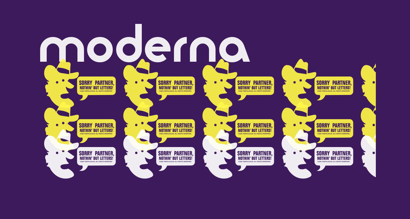 moderna free Font - What Font Is