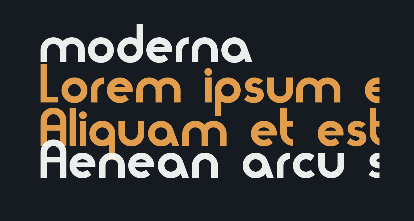 moderna free Font - What Font Is