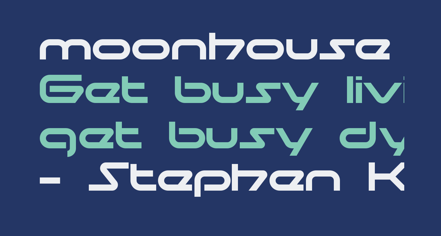 moonhouse free Font - What Font Is
