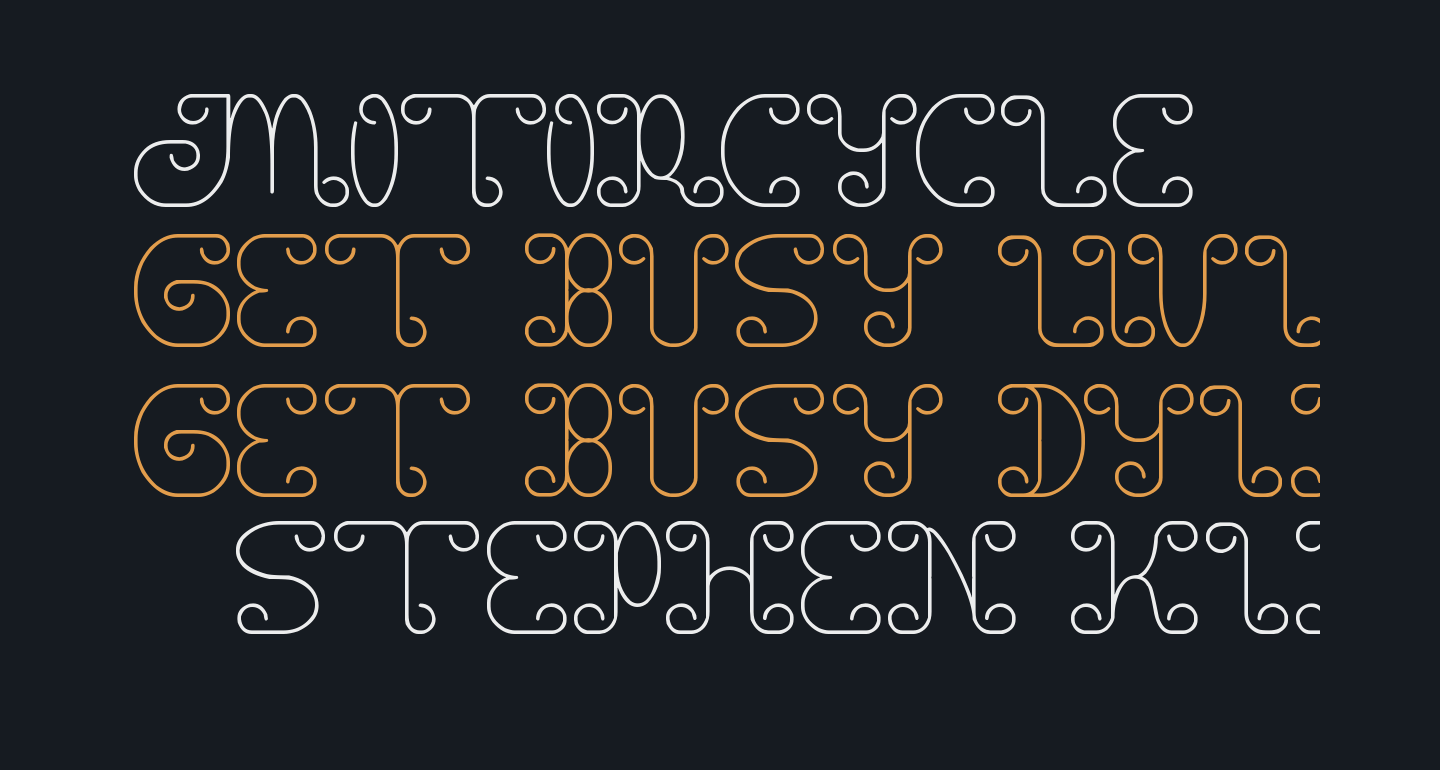 motorcycle free Font - What Font Is