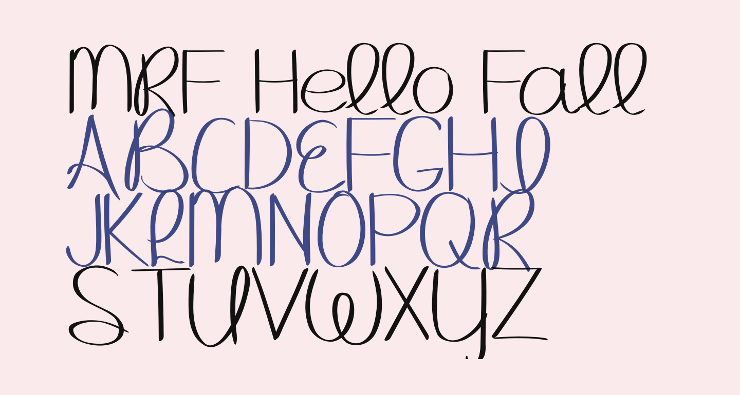 MRF Hello Fall free Font - What Font Is