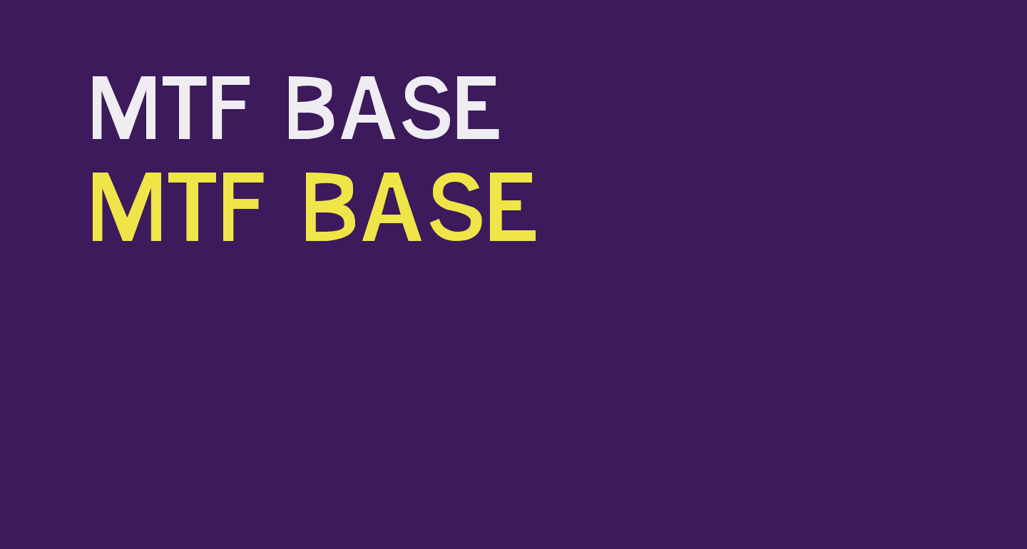 MTF Base free Font - What Font Is