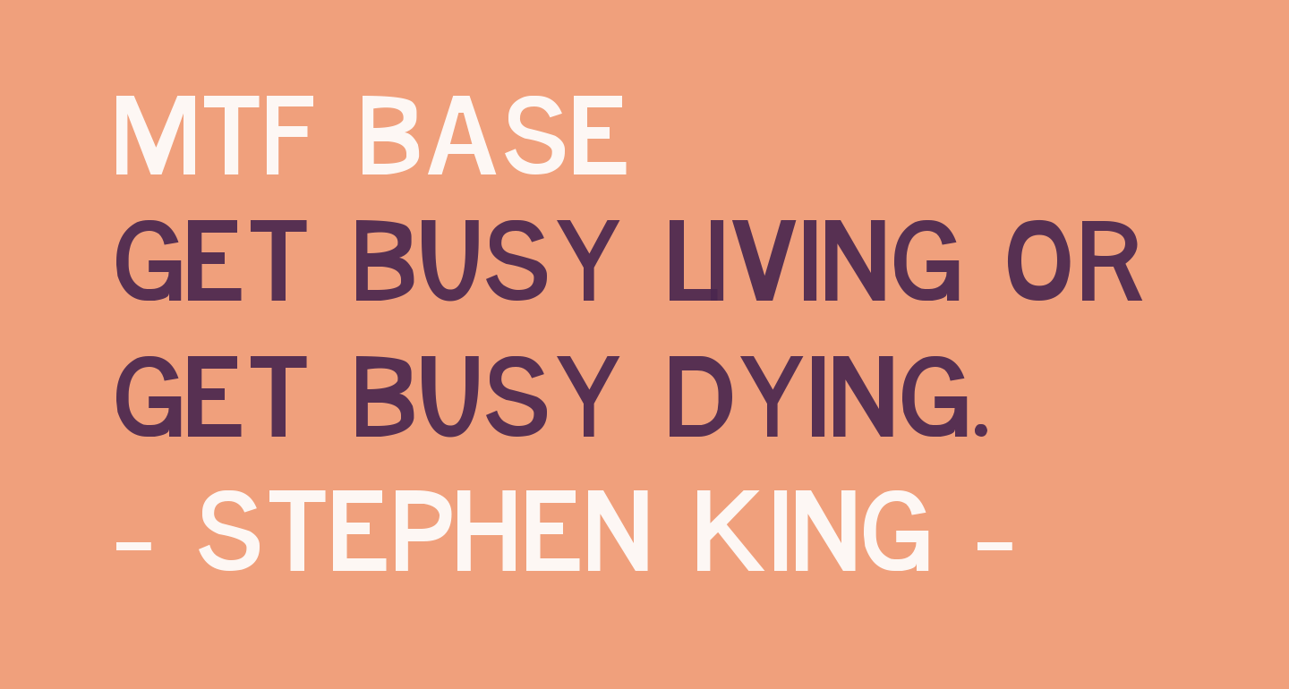 MTF Base free Font - What Font Is