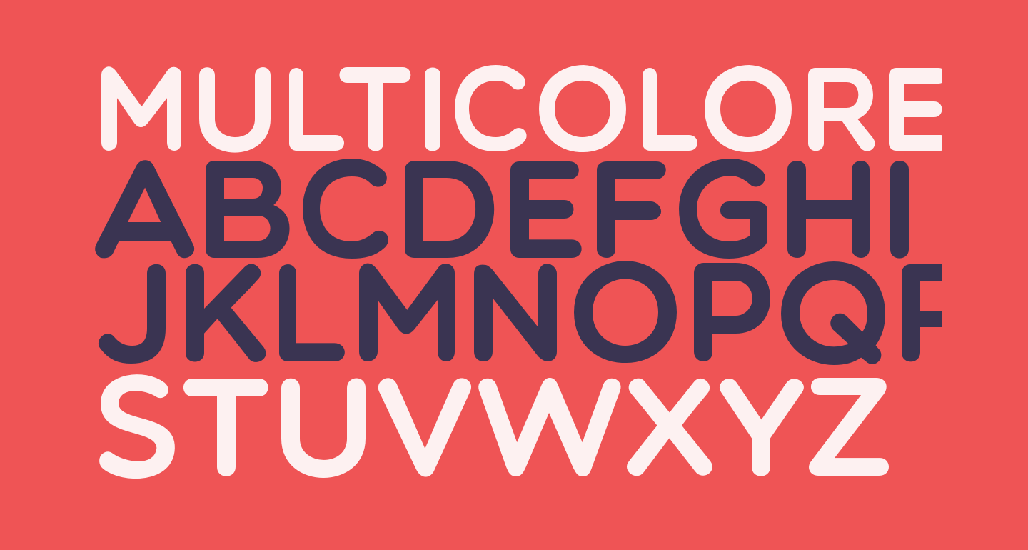 Multicolore free Font - What Font Is