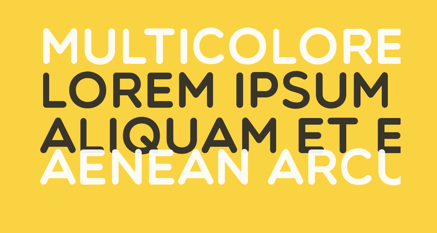 Multicolore free Font - What Font Is