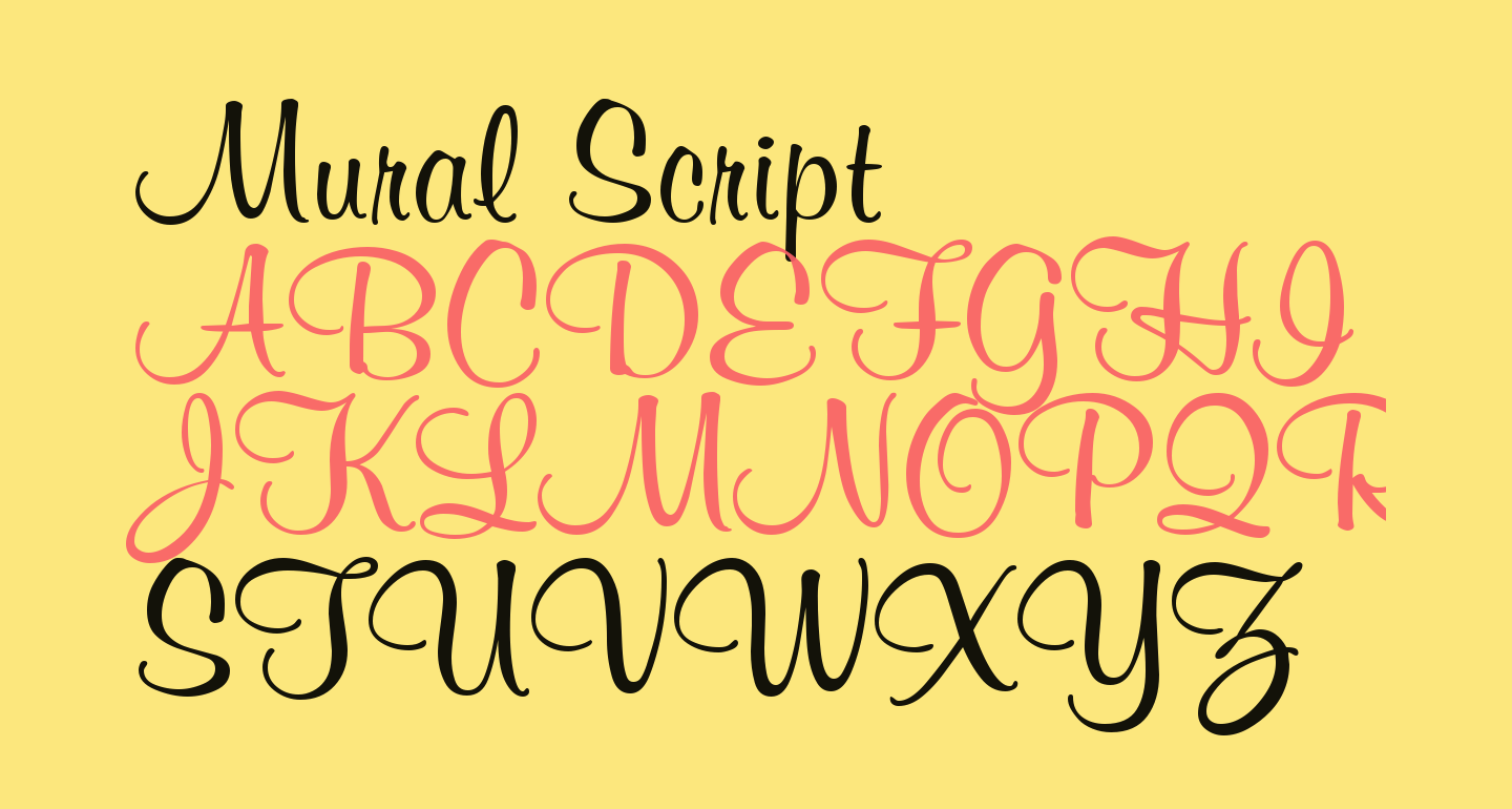Mural Script free Font - What Font Is
