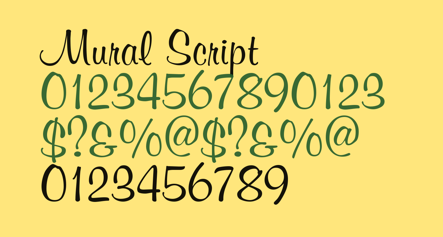 Mural Script free Font - What Font Is