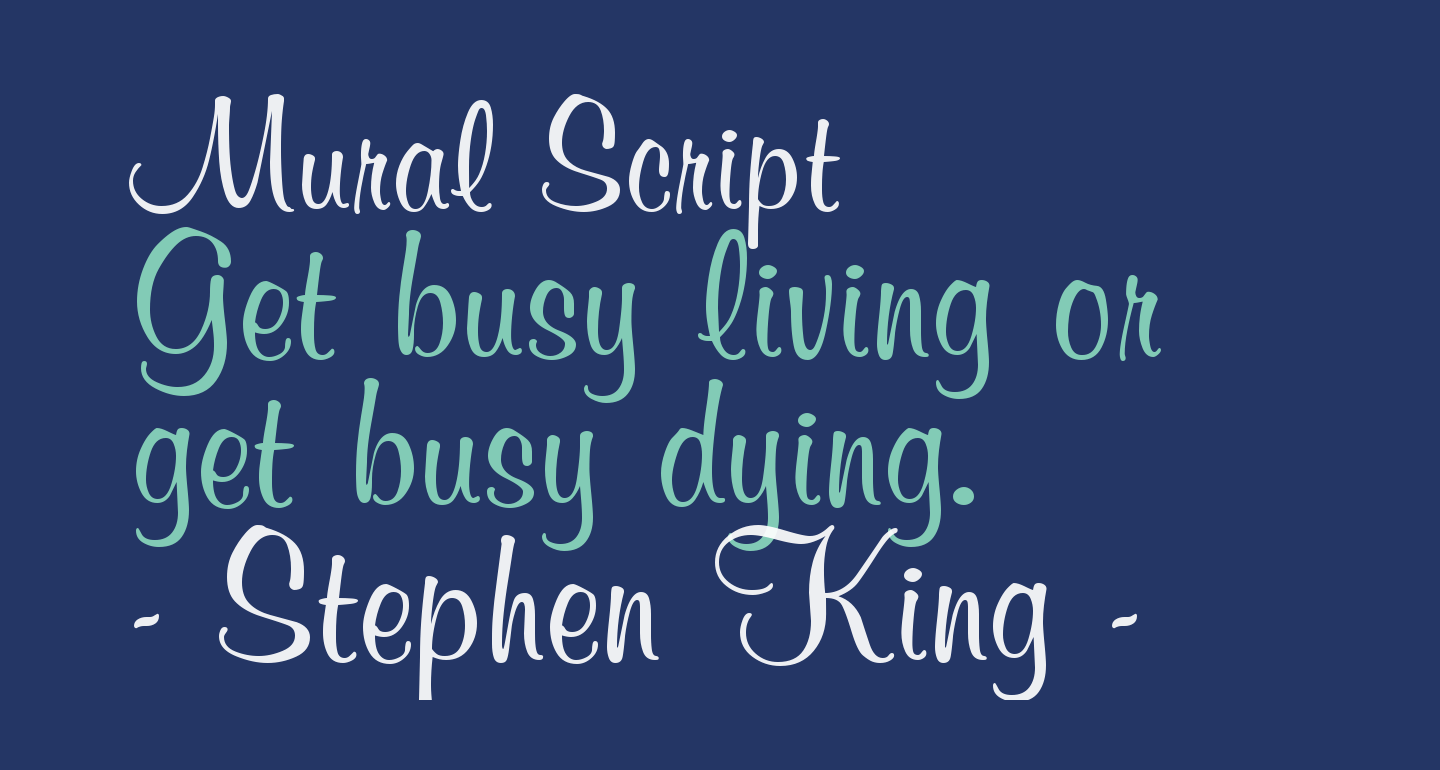 Mural Script free Font - What Font Is