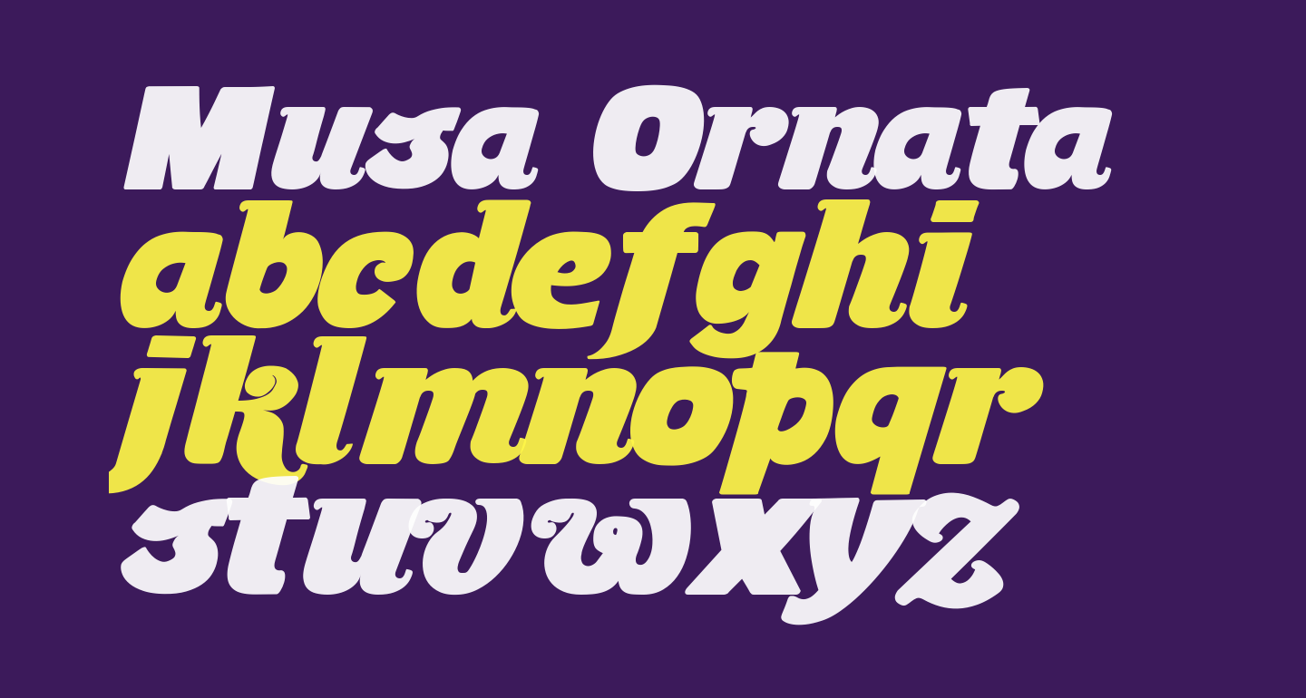Musa Ornata free Font - What Font Is