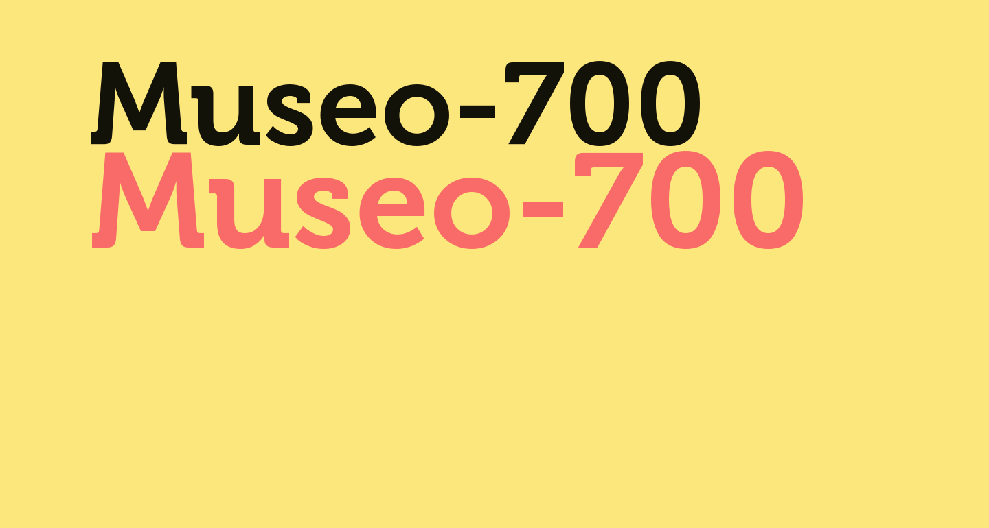 Museo-700 free Font - What Font Is