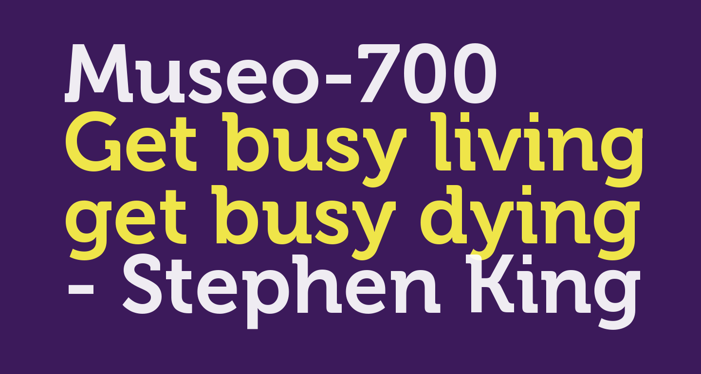 Museo-700 free Font - What Font Is