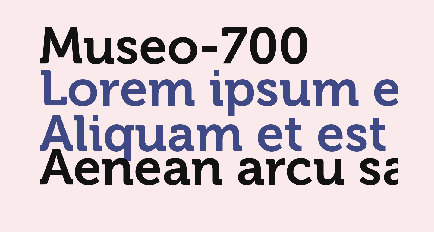 Museo-700 free Font - What Font Is