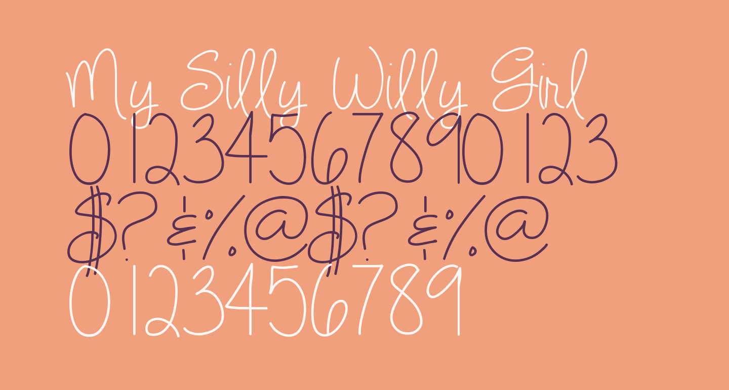 My Silly Willy Girl Free Font What Font Is