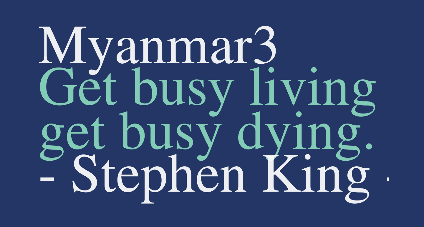 Myanmar3 free Font - What Font Is