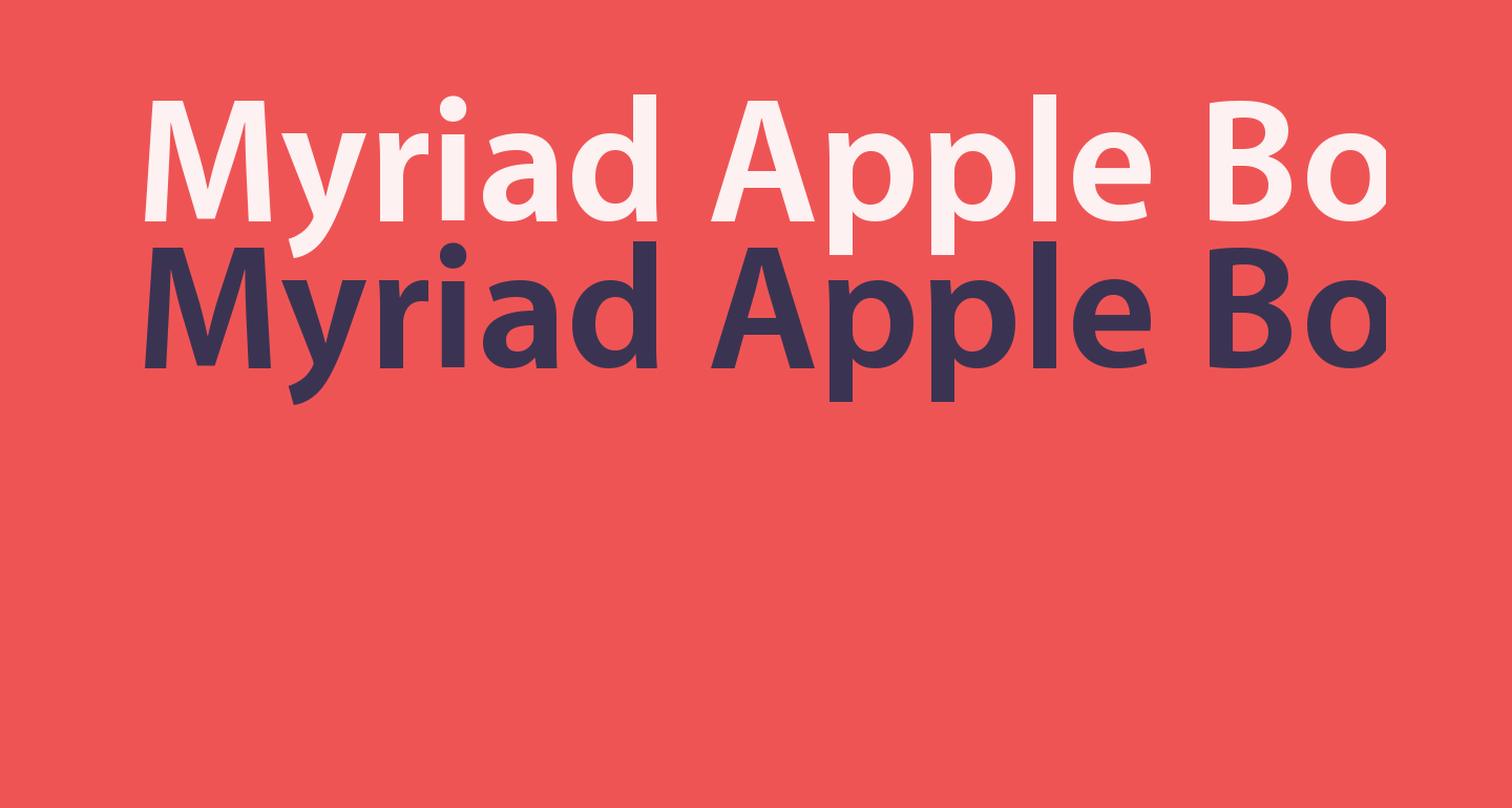 Myriad Apple Bold free Font - What Font Is