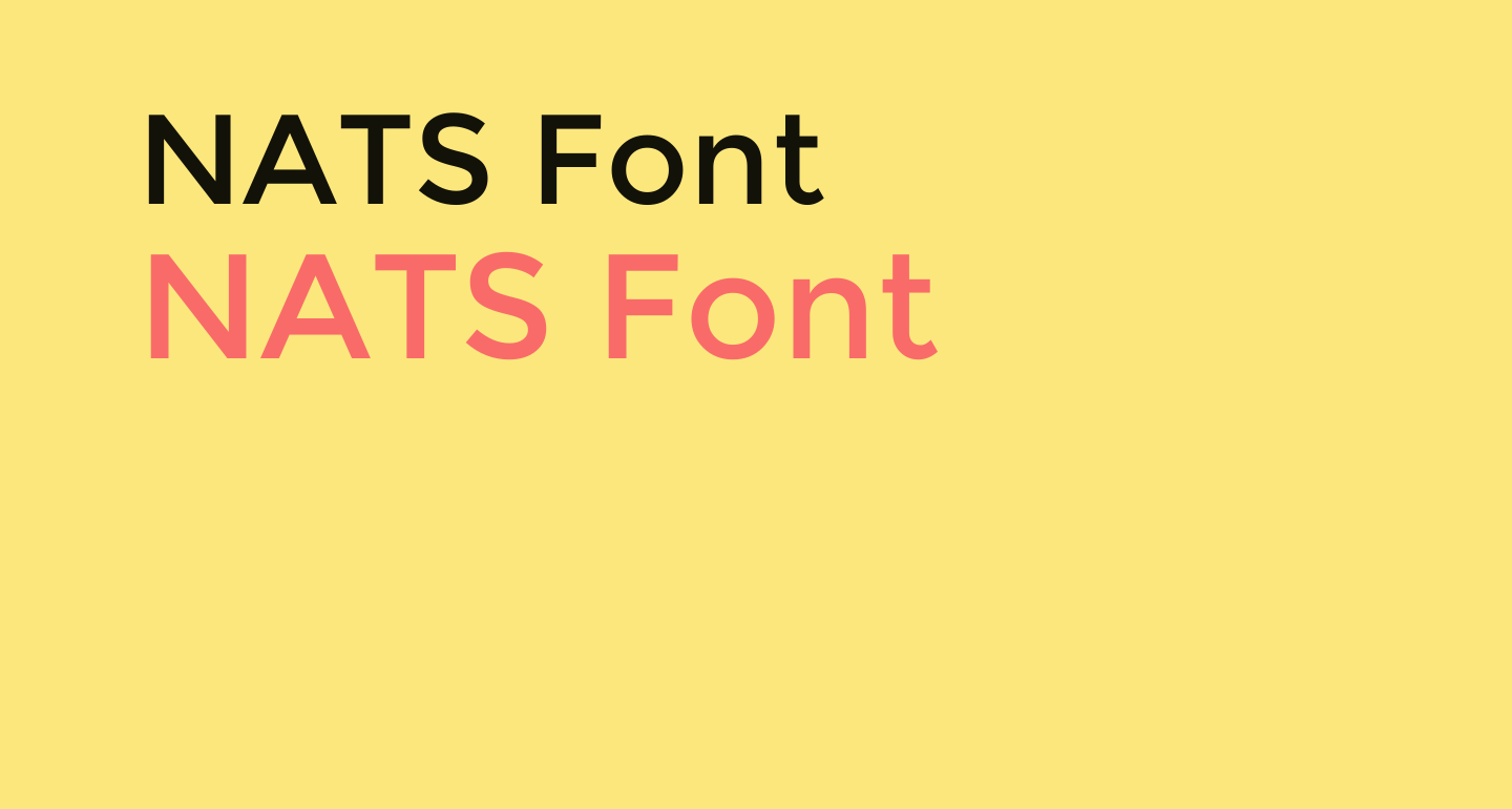 NATS free Font - What Font Is
