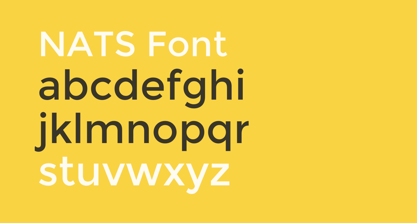 NATS free Font - What Font Is
