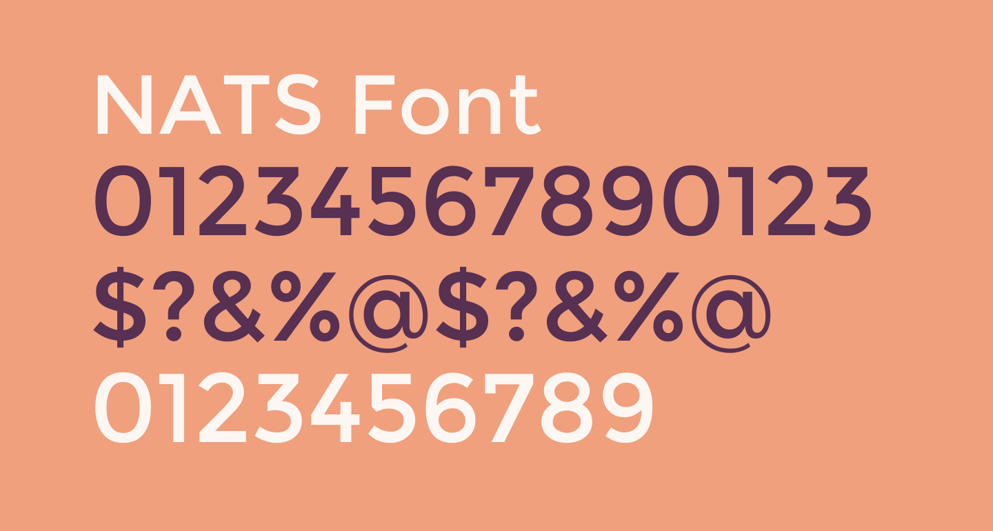 NATS free Font - What Font Is