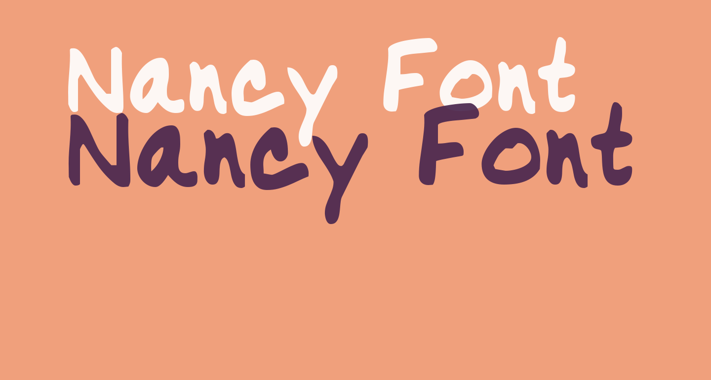 Nancy free Font - What Font Is