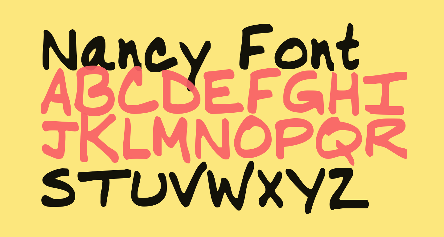 Nancy free Font - What Font Is