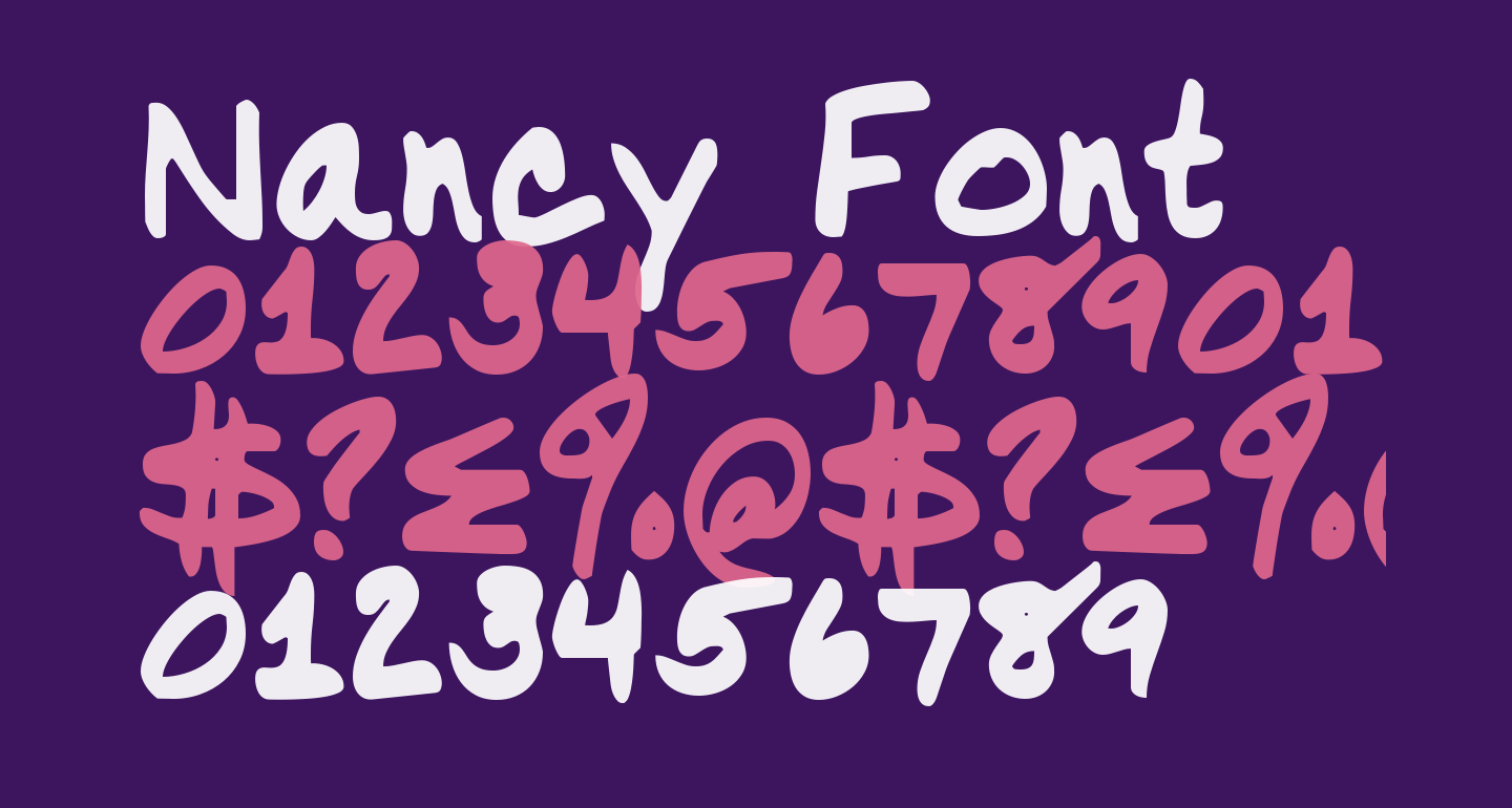 Nancy free Font - What Font Is