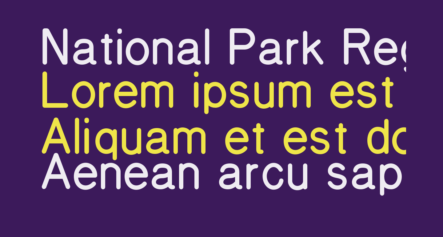 National Park Regular free Font - What Font Is