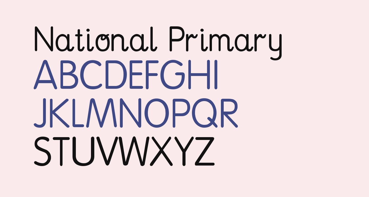 National Primary free Font - What Font Is