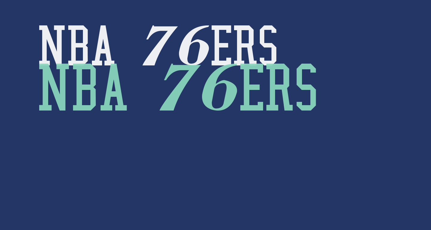 NBA 76ers free Font - What Font Is