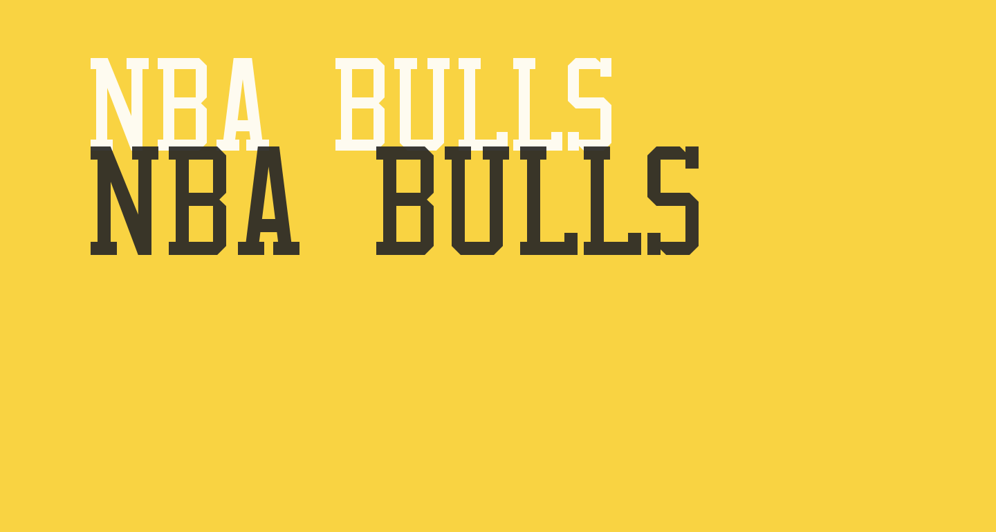 NBA Bulls free Font - What Font Is