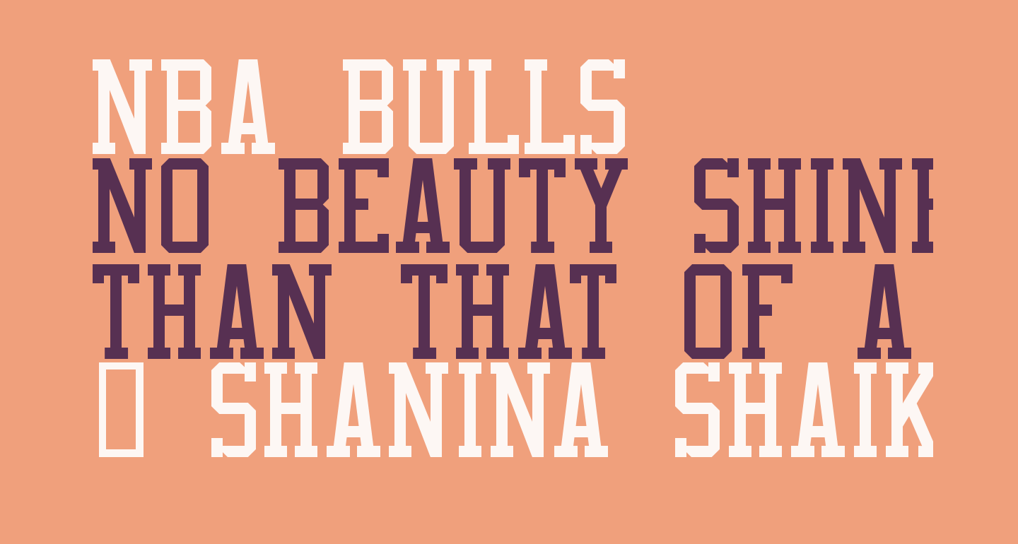 NBA Bulls free Font - What Font Is