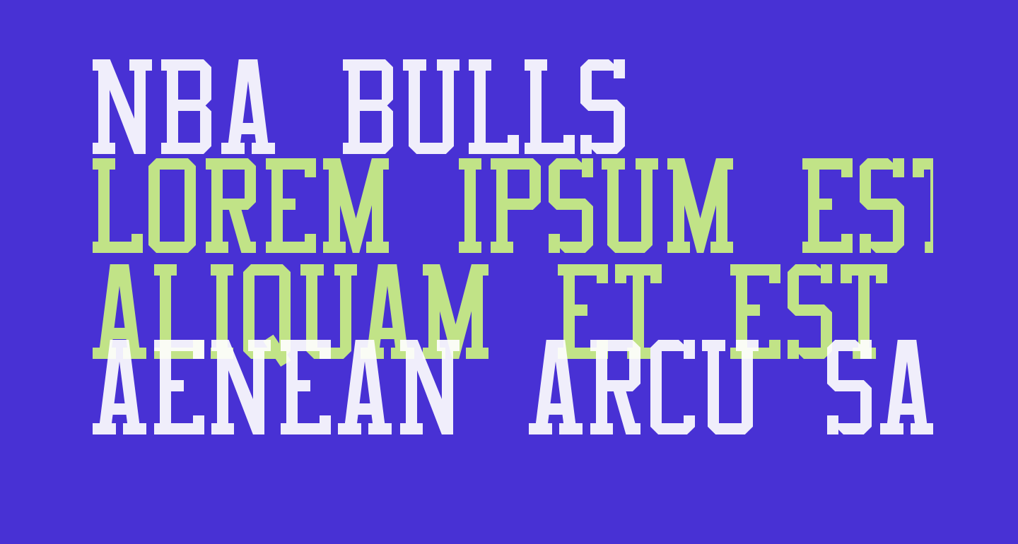 NBA Bulls free Font - What Font Is