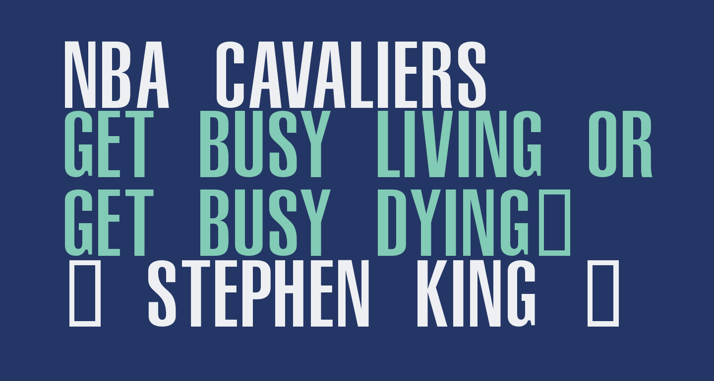 NBA Cavaliers free Font - What Font Is