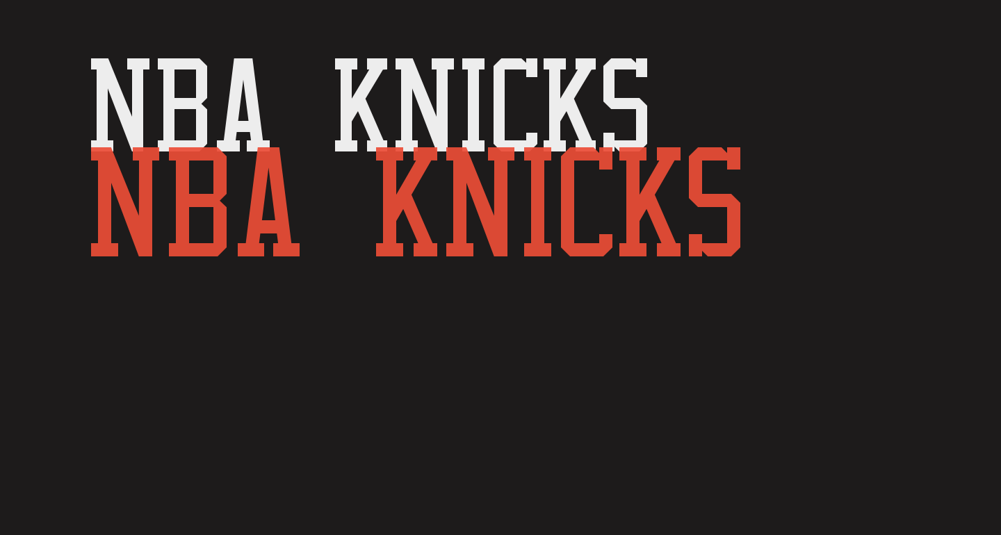 NBA Knicks free Font - What Font Is
