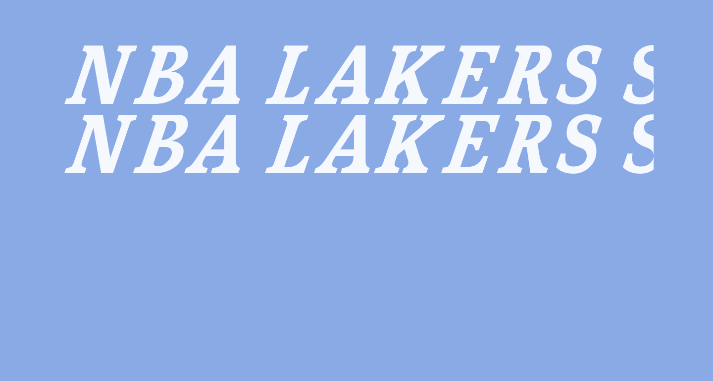 NBA Lakers Showtime free Font - What Font Is