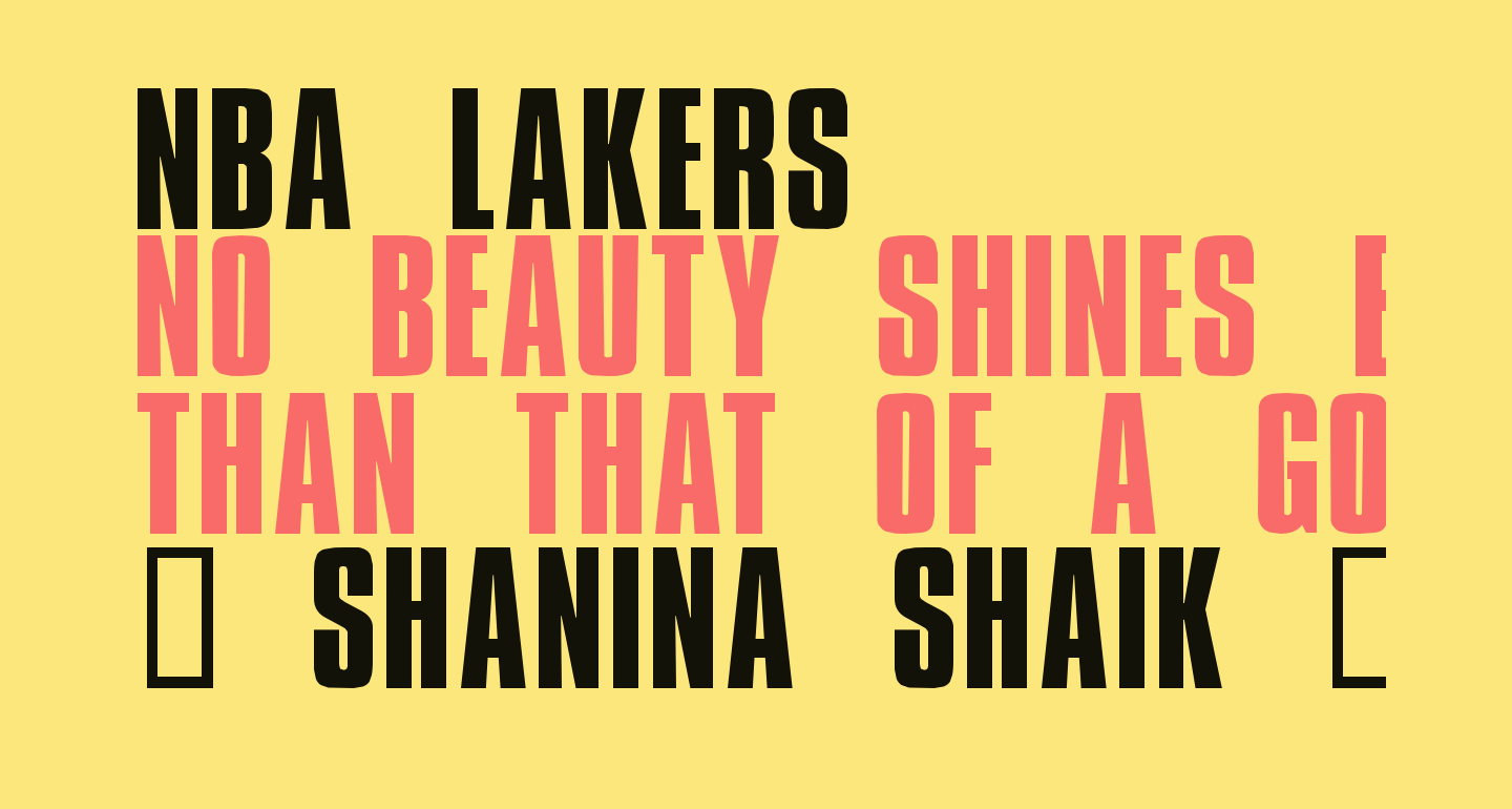 NBA Lakers free Font - What Font Is