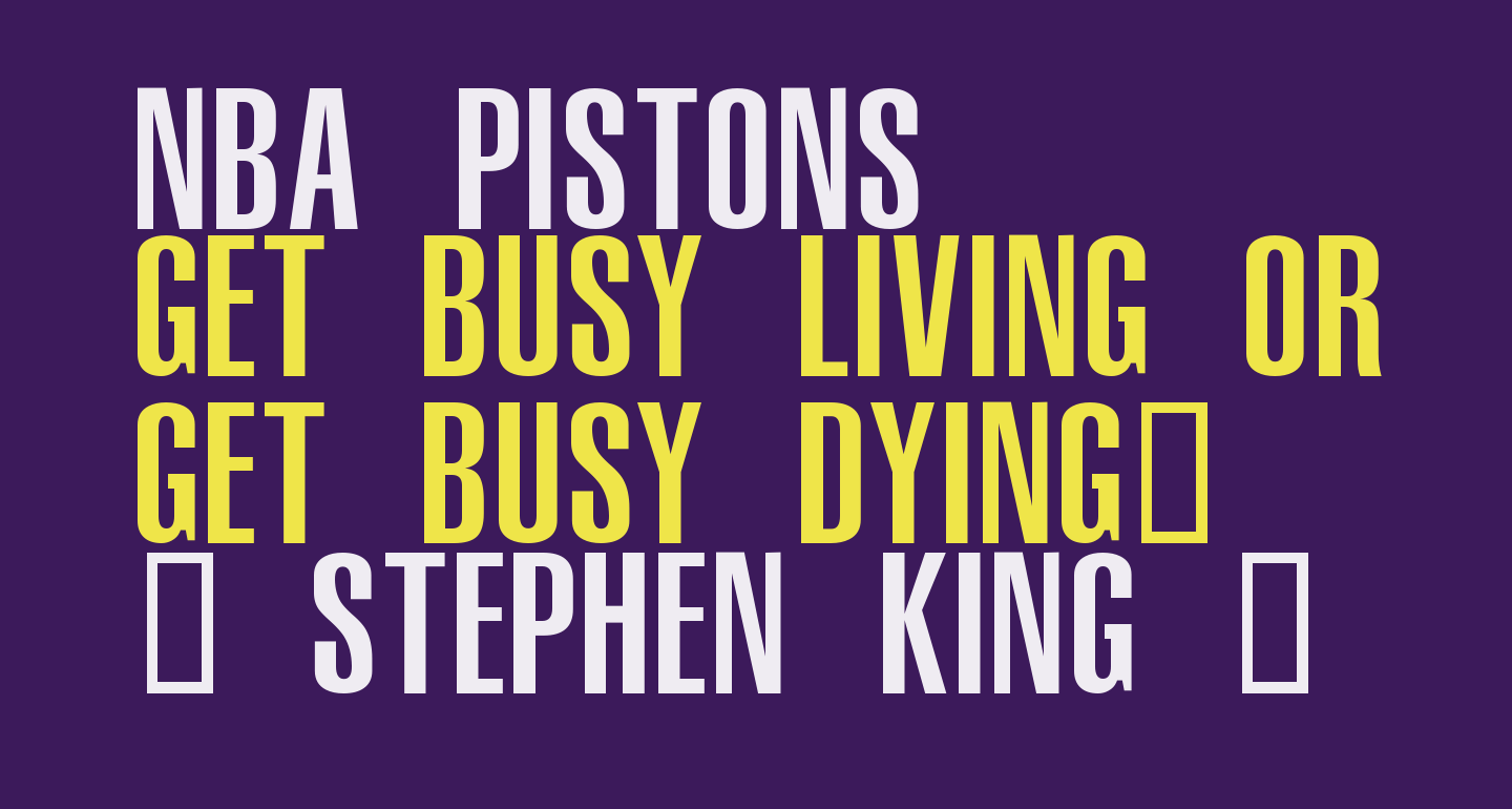 NBA Pistons free Font - What Font Is
