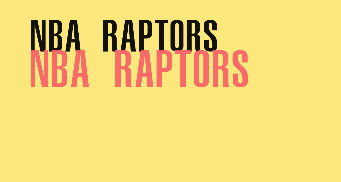 NBA Raptors free Font - What Font Is