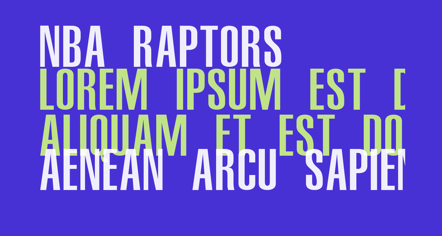 NBA Raptors free Font - What Font Is