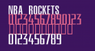 NBA Rockets free Font - What Font Is