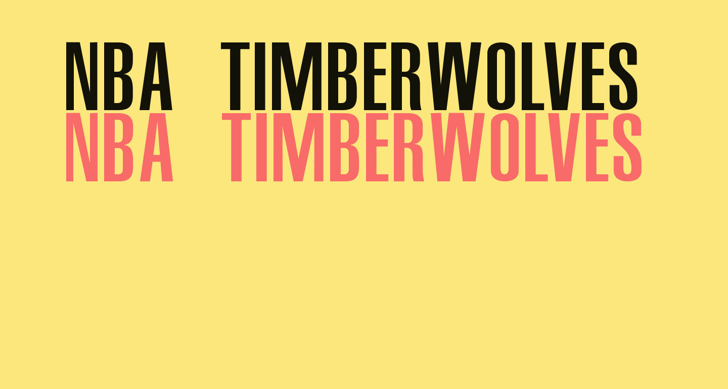NBA Timberwolves free Font - What Font Is