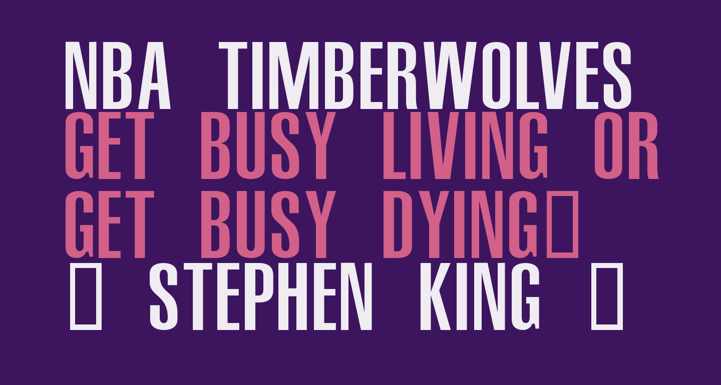 NBA Timberwolves free Font - What Font Is