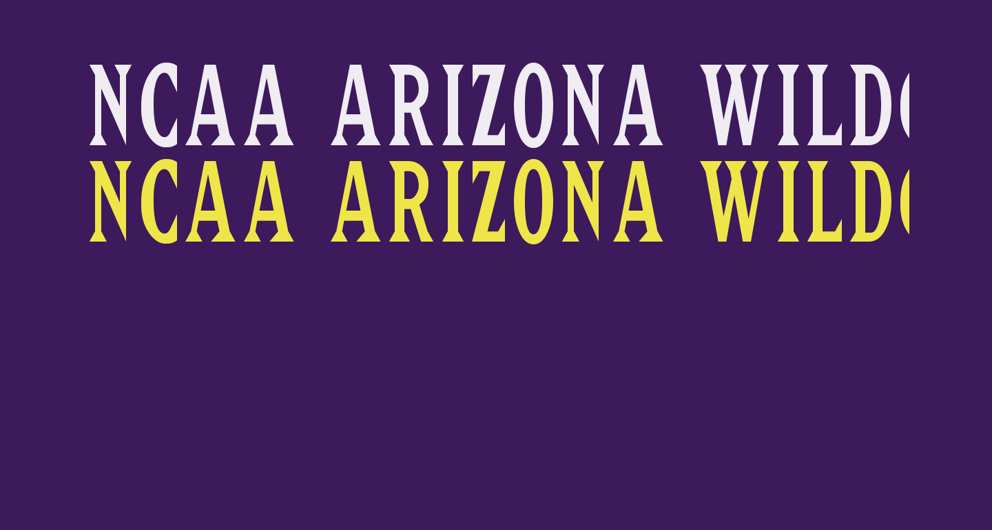 NCAA Arizona Wildcats Rawlings free Font - What Font Is