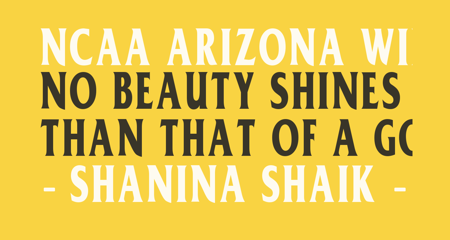 NCAA Arizona Wildcats Tucson Bold free Font - What Font Is